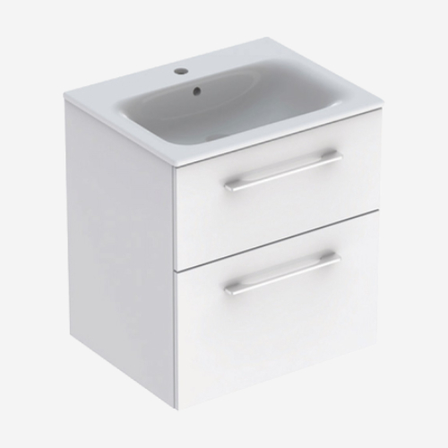 Lavabo ugradni 588x502mm sa ormarićem sa dve fioke Selnova Square GEBERIT