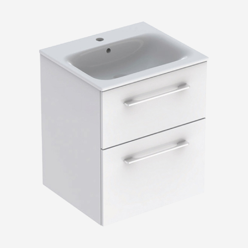 Lavabo ugradni 538x502mm sa ormarićem sa dve fioke Selnova Square GEBERIT