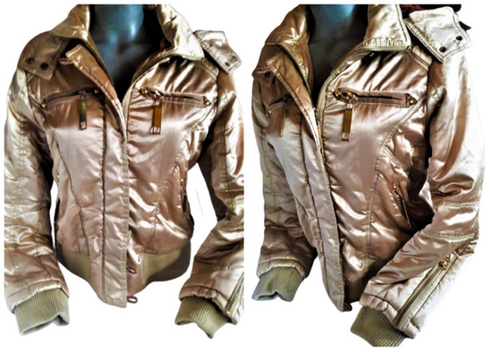 Lux zlatna punjena kratka jakna kao nova