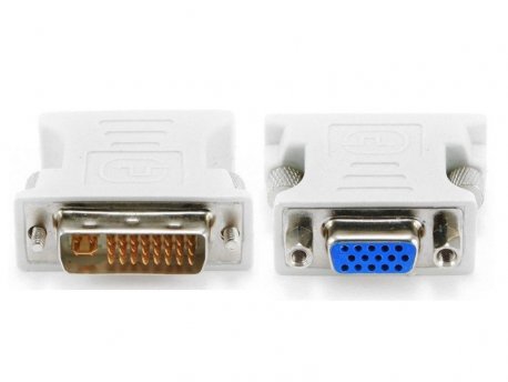 GEMBIRD DVI-I na VGA adapter, beli (A-DVI-VGA)