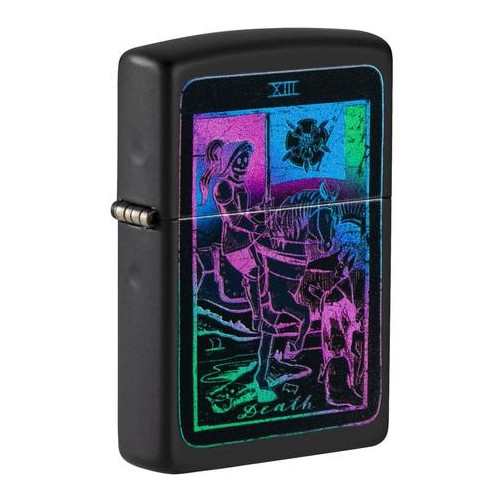 Upaljač Zippo Black Light Tarot Card Design