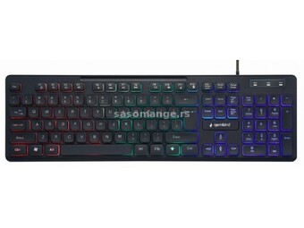 KB-UML-02 Gembird Rainbow multimedijalna tastatura sa pozadinskim osvetljenjem, US layout USB