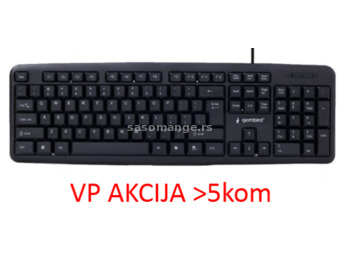 KB-U-103 ** Gembird Standardna tastatura US layout black USB A (303)