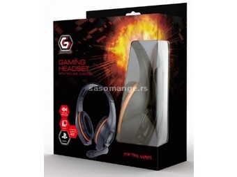 GHS-05-O Gembird Stereo gejmerske slusalice sa mikrofonom+volume kontrolom 3.5mm ORANGE