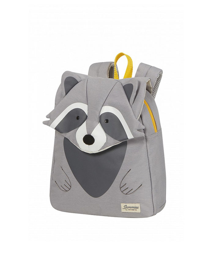 RANAC HAPPY SAMMIES ECO-BACKPACK S RACCOON REM GRAY Samsonite