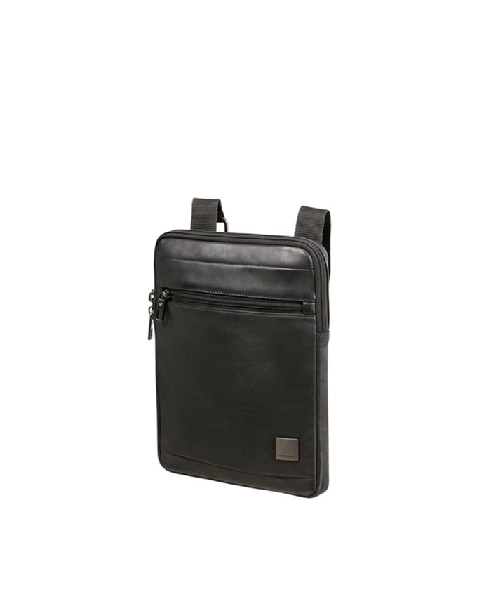 TORBA HIP-SQUARE LTH-FLAT TABL.CR.OVER L 9.7″ BLACK Samsonite