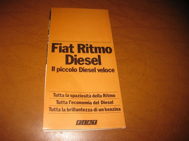 Auto katalog Fiat Ritmo Diesel (italijanski)