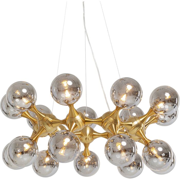 Pendant Lamp Atomic Balls Brass Ø74cm