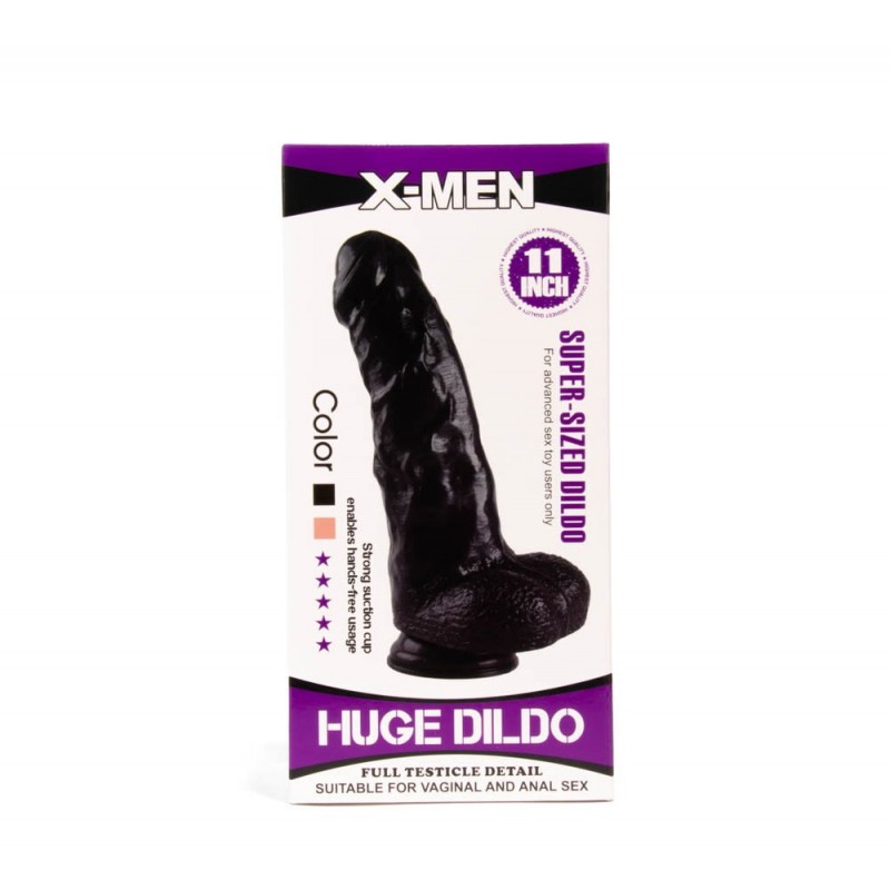 X-MEN Super-Dildo 11 inch Black XMEN000023 / 7350