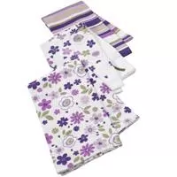 Kuhinjska krpa - set od 3 krpe Sakura 50x70cm ljubičasta