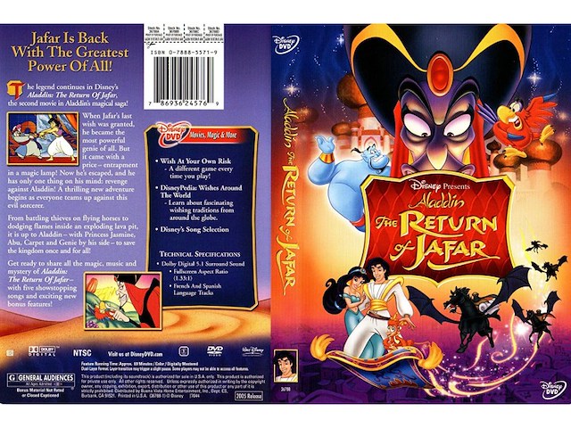 Aladin 2 - Povratak Dzafara DVD