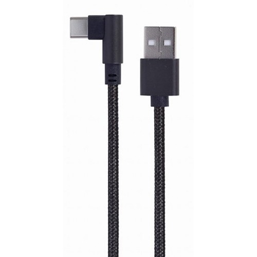 Gembird USB Type-C kabl pod uglom 0.2 m, black | CC-USB2-AMCML-0.2M