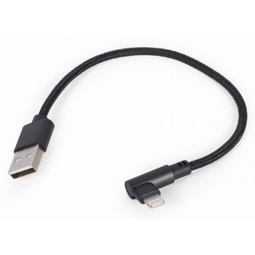 Gembird USB 8-pin kabl pod uglom 0.2 m, black | CC-USB2-AMLML-0.2M