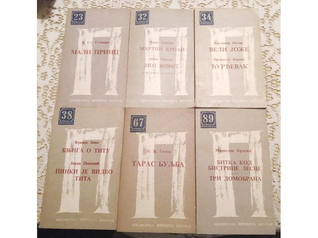 Komplet starih knjiga Prosveta 1963-1969 god.