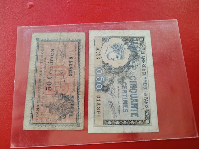 Francuska 50 centimes 1914 i 1922