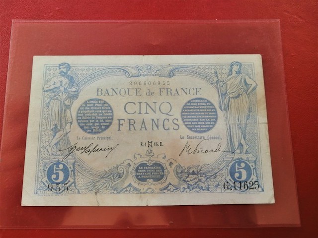 Francuska 5 franc 1916