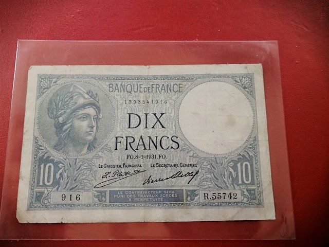 Francuska 10 franc 1931