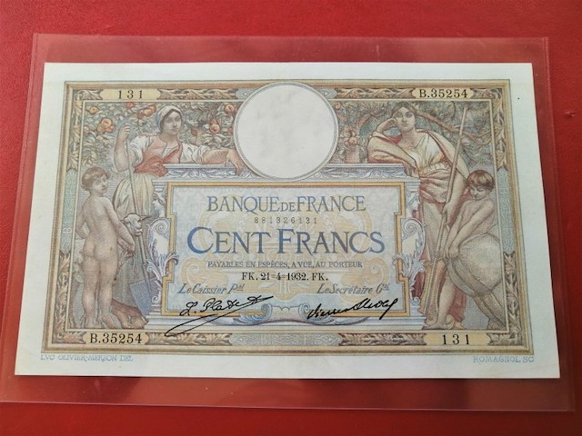 Francuska 100 franc 1932