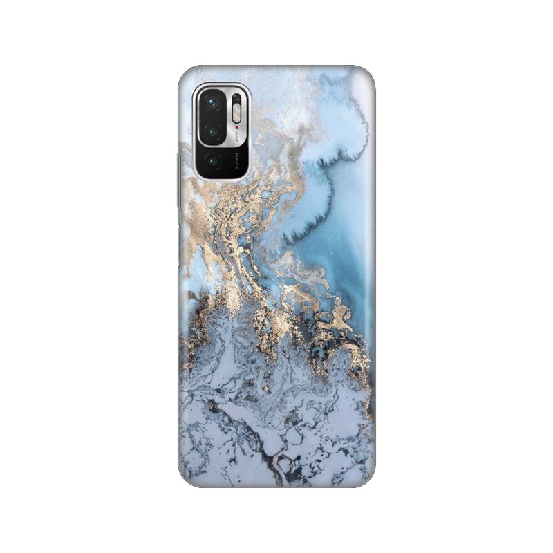 Maskica Silikonska Print za Xiaomi Redmi Note 10 5G Blue Gold Marble