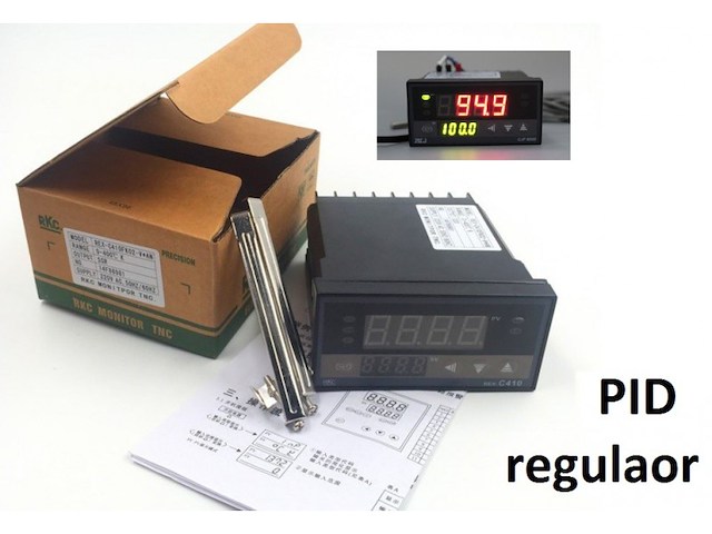 PID Termoregulator 1200C - relej - 220V - C410