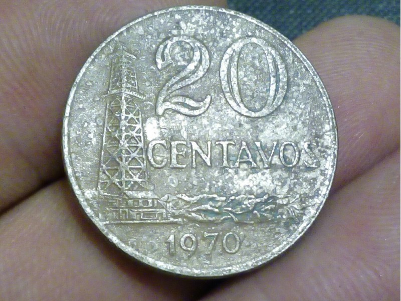 Brazil, 20 centavos 1970