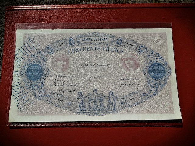 Francuska 500 franc 1915