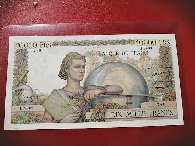 Francuska 10000 franc 1953