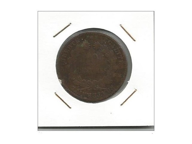 d10 Francuska 10 centimes 1874.