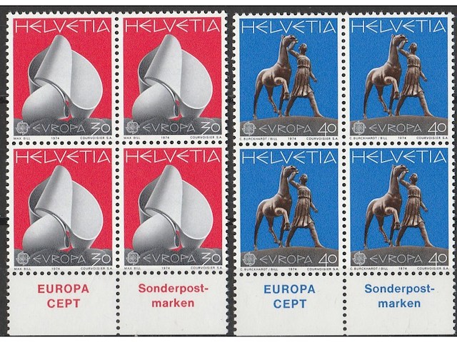 Europa CEPT - Svajcarska / Cetverci /  1974