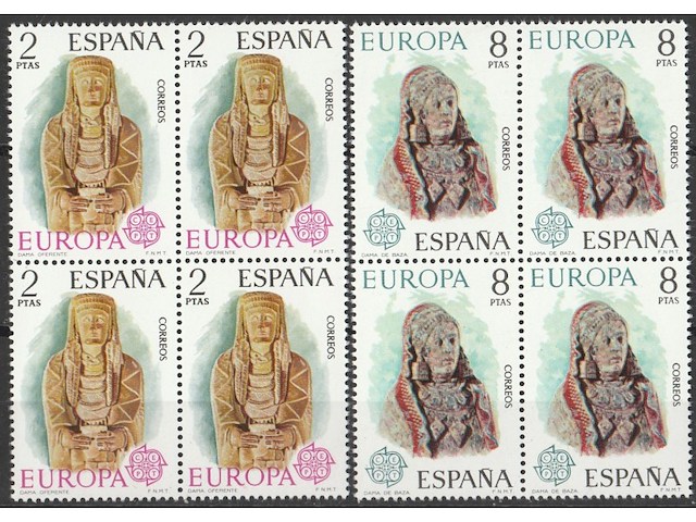 Europa CEPT - Spanija / cetverci / 1974