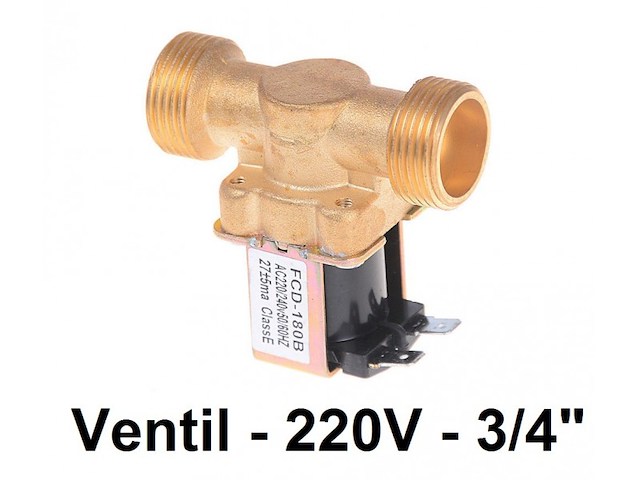 Elektromagnetni ventil - 8 bar - 220 V - 3/4 cola - NC