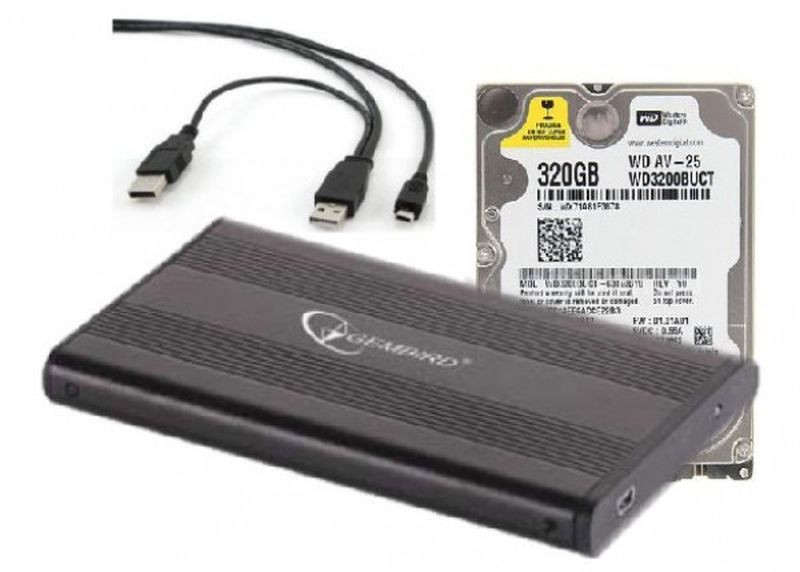 Eksterni disk, HDD interni 2.5" 320Gb plus eksterno kućište USB 2.0 SATA , WD3200BUCT WD