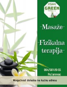 Masaže, fizikalna terapija