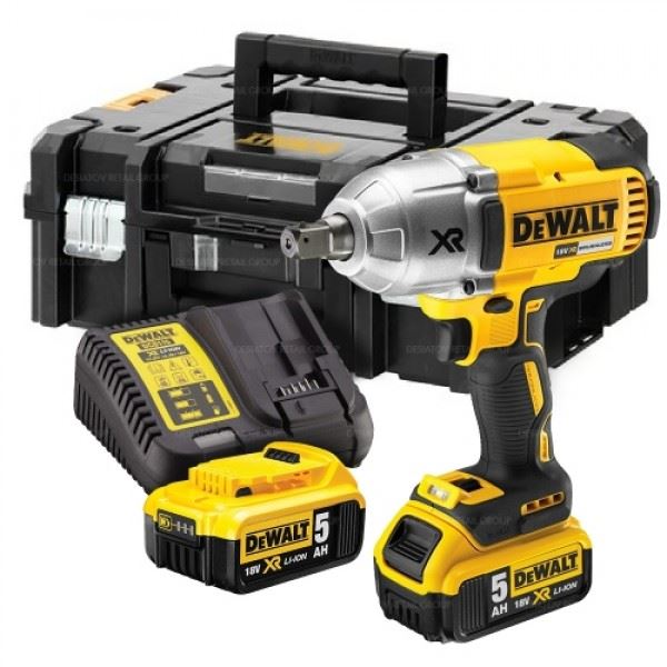 Dewalt aku udarni odvrtač DCF899P2, 18V, 2x5Ah bat - 1/2 col-900Nm