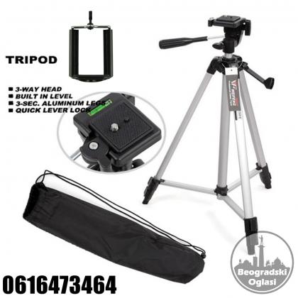 Tripod / Stativ 135 cm Torba i Držač za mobilni telefon