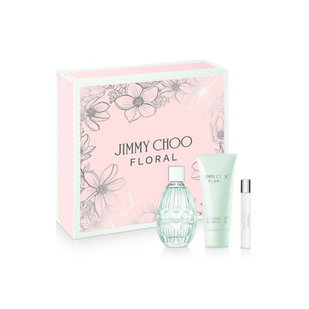JIMMY CHOO FLORAL EDT 90ML+B/LOTION+EDT 7,5 ML 300071