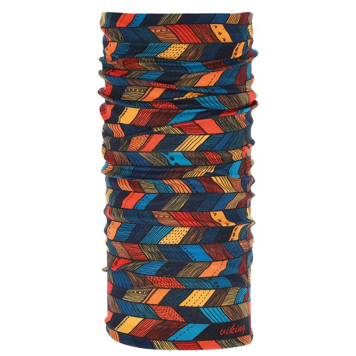 BANDANA VIKING SQUARE blue-red-yellow