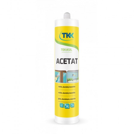 Silikon univerzalni Tekasil Acetat sivi - TKK 280 ml