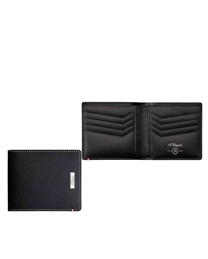 NOVČANIK BILLFOLD 8CC ID PUNCHED BLACK S.T. Dupont