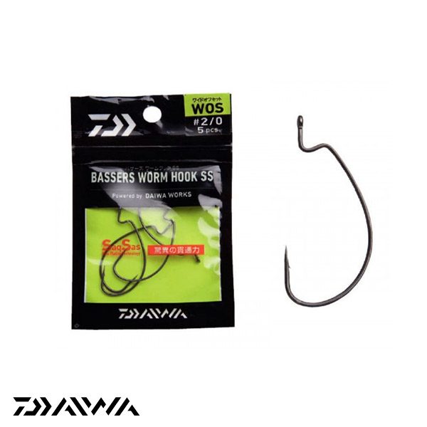 Udice Daiwa Bassers Worm Hook WOS