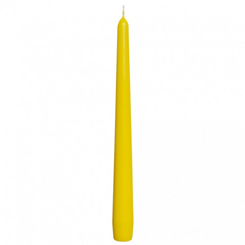 Konusna sveća 24 cm - žuta