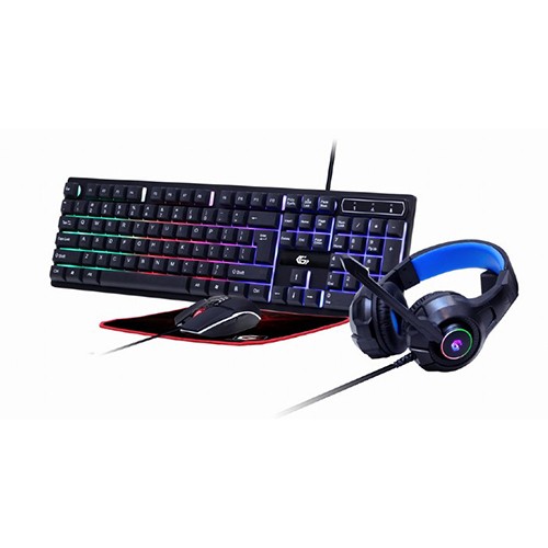 Gembird Ghost LED gejmerski set tastatura+miš+slušalice+podloga | GGS-UMGL4-02