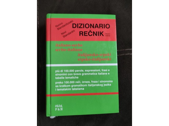 Dizionario Rečnik,standardni 100000 reči