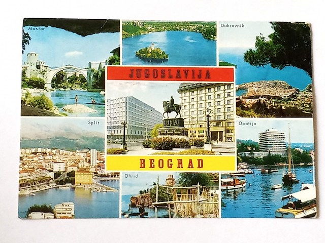 Jugoslavija - Mostar - Split - Beograd -Bled - Opatija