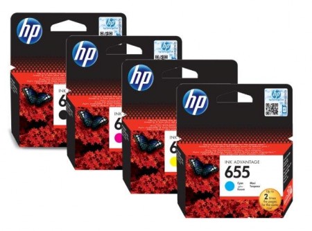 HP 655 Cyan Ink Cartr.[CZ110AE] HP Deskjet Ink Advantage 3525, 4615, 4625, 5525, 6525 e-All-in-One ( CZ110AE ) ( 9602 )