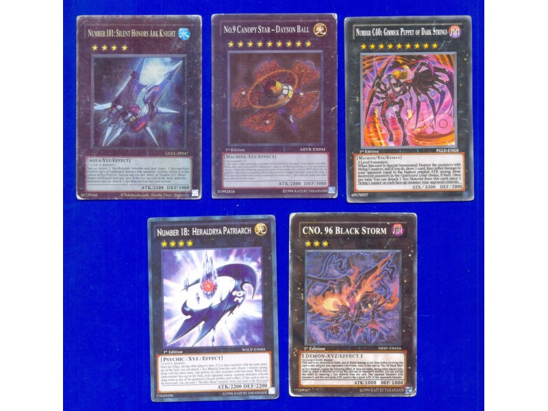 Lot Broj 3 - Kartice Yu-Gi-Oh! 5 Komada Kartica