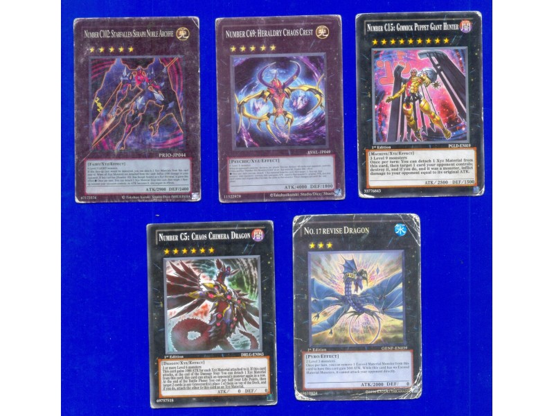 Lot Broj 5 - Kartice Yu-Gi-Oh! 5 Komada Kartica