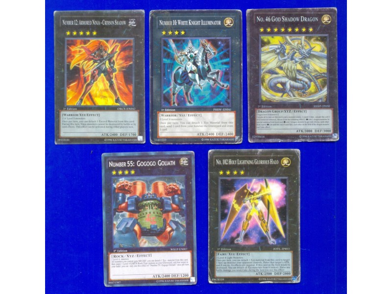 Lot Broj 4 - Kartice Yu-Gi-Oh! 5 Komada Kartica