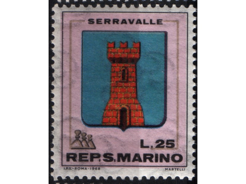 kt449z 14.mar1968 SanMarino Mi907 ** 1/10