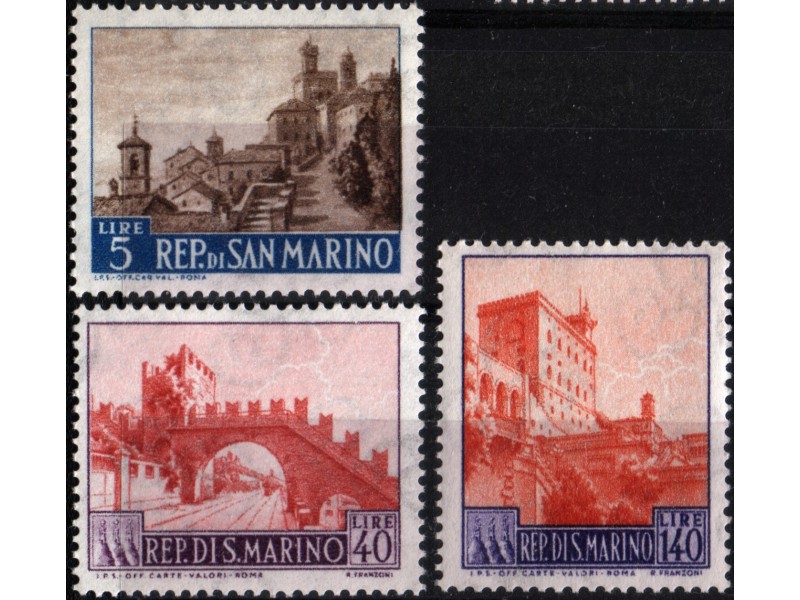 kt449ty 29.mar1966 SanMarino Mi856-61 ** 3/6